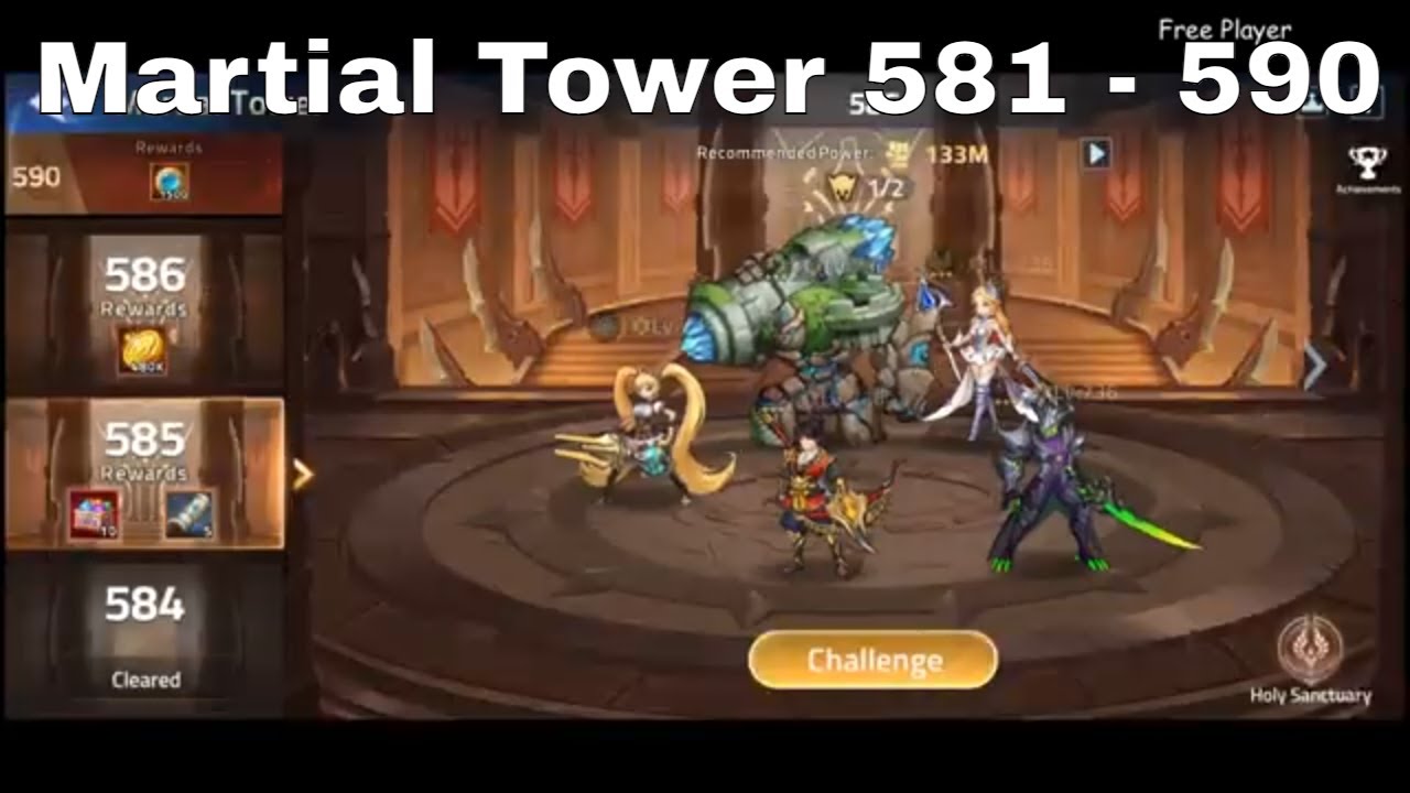 Martial Tower 581 - 590 MOBILE LEGENDS ADVENTURE - YouTube