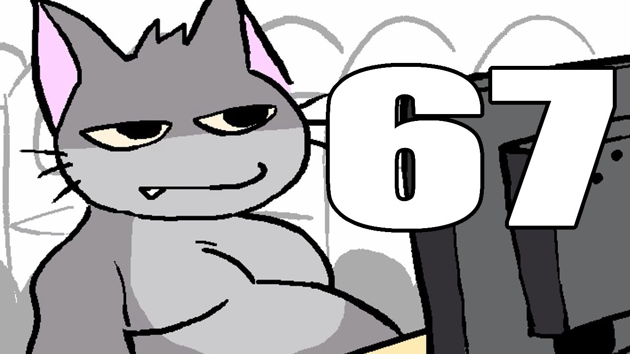 Cat says 67 - Alienmyth 64 cats animation meme - YouTube