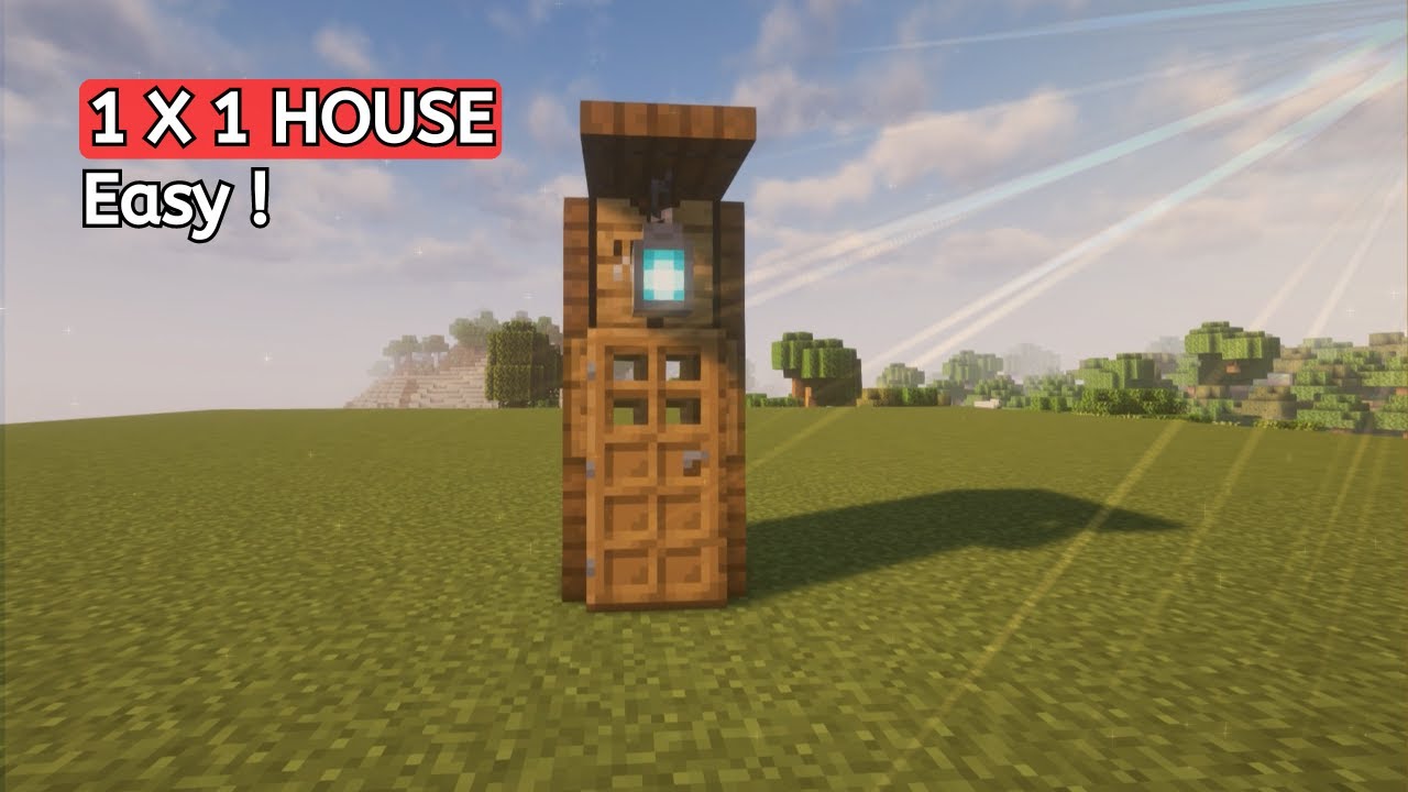 MINECRAFT 1X1 HOUSE | MINECRAFT GAMEPLAY #1 - YouTube