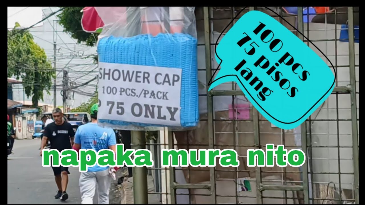 murang shower cap sa sampaguita Taguig - YouTube