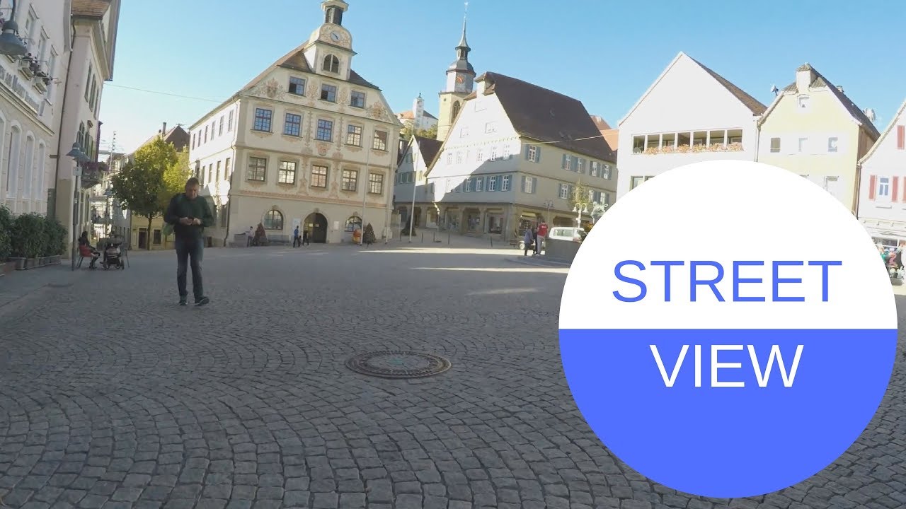 STREET VIEW in Vaihingen an der Enz in GERMANY - YouTube