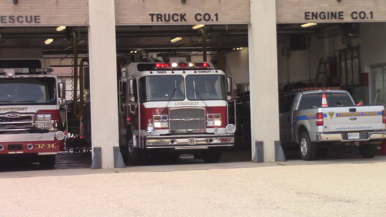 Lyndhurst, Nj Fire Department 32-Truck 1 Responding Fire Headquarters ...