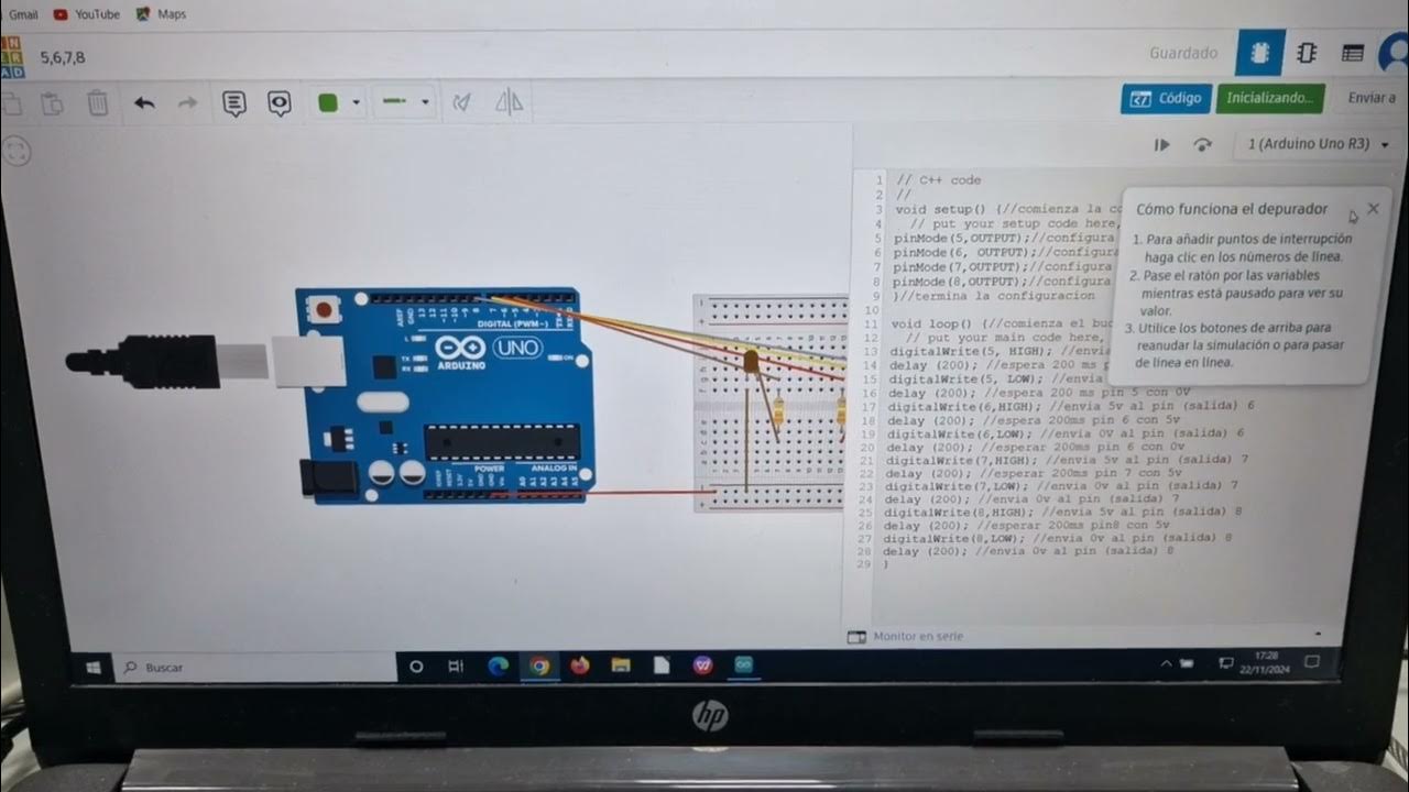 Ejercicio 2 Arduino Tinkercad Youtube