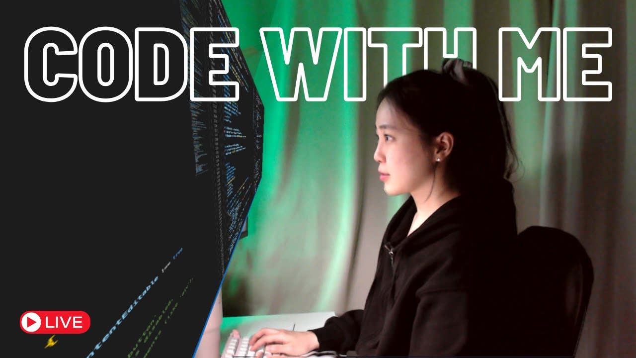 [ 개발자 Live ] 코딩으로 이행시 지어볼게요 | Code with me | Study with me - YouTube