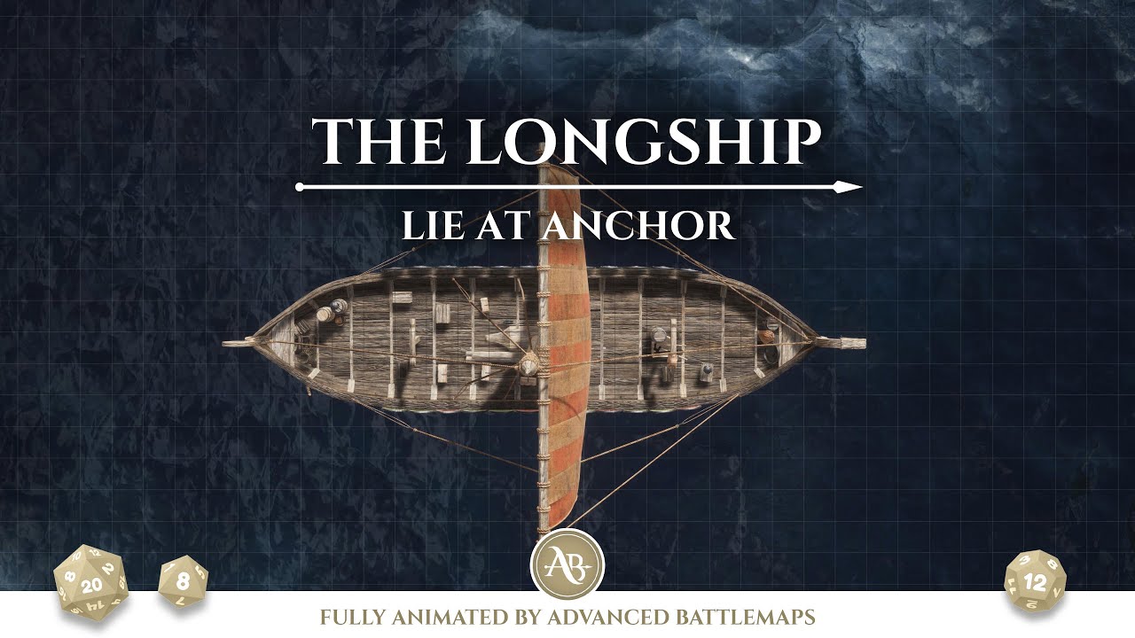D&D | Pathfinder | The Longship - Lie At Anchor | Animated Battle Maps ...