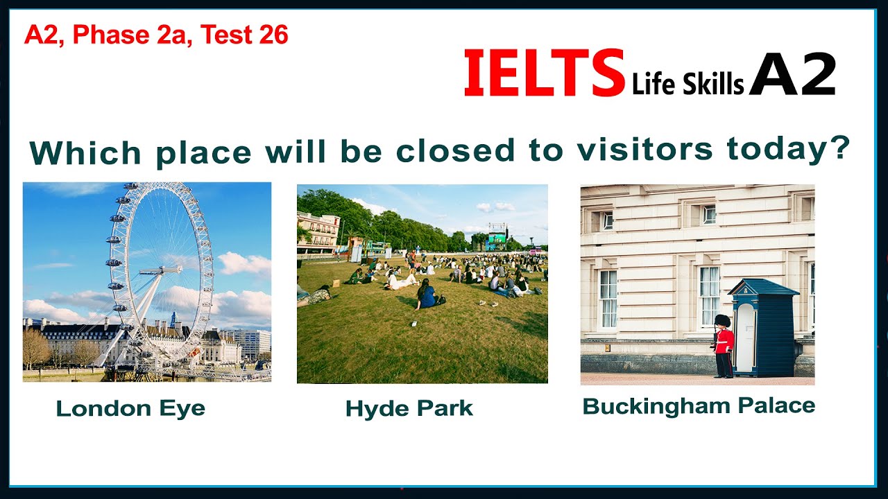 IELTS Life Skills A2 Listening Test 26 New 2025 🇬🇧 - YouTube