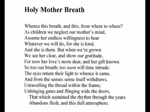 Sonnets of Ruth Lewarne - 05 Holy Mother Breath - YouTube