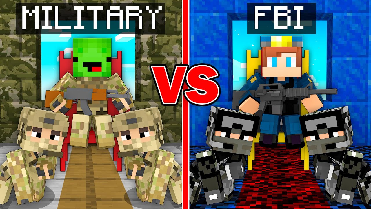 Mikey MILITARY vs JJ FBI King Survival Battle in Minecraft (Maizen) - YouTube
