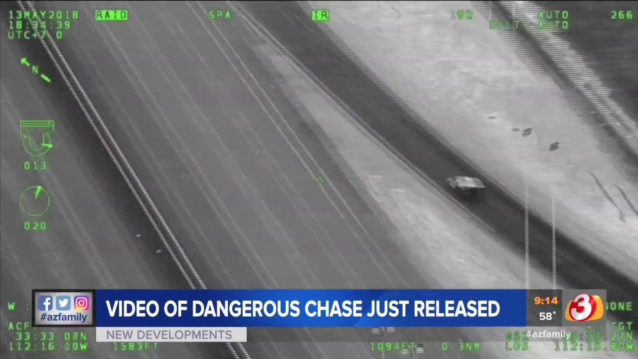 VIDEO:New video shows dangerouos police freeway chase - YouTube