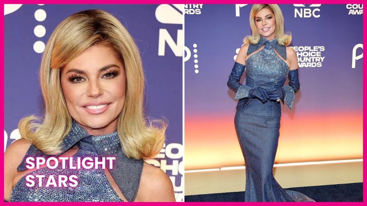 Shania Twain's Denim Barbie Transformation at 2024 PCCAs - YouTube