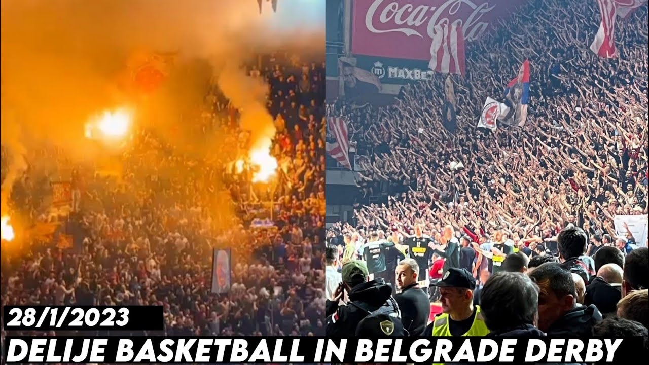 DELIJE BASKETBALL IN BELGRADE DERBY || Crvena Zvezda BC vs Partizan ...