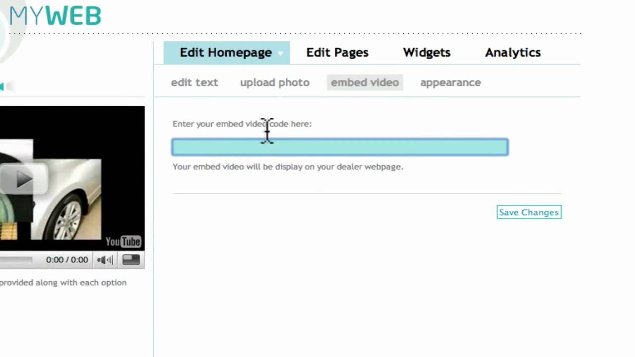 Embed Video - YouTube