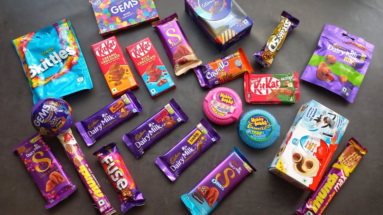 100 candies opening, chocolate a video, lots of chocolates, Cadbury ...