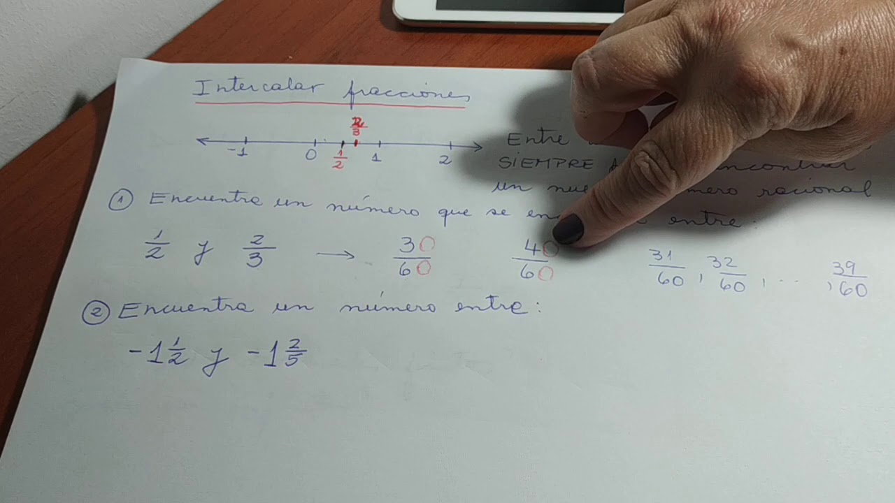 intercalar fracciones(8vo) - YouTube