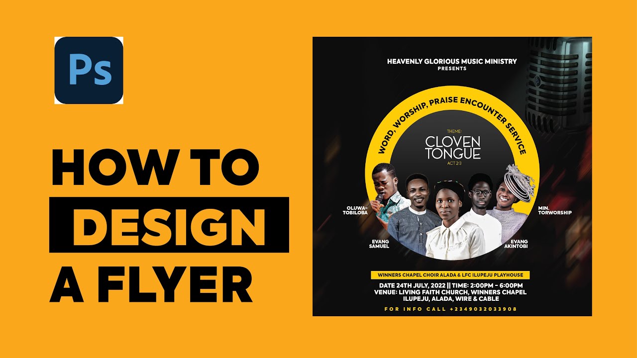 How to Design a FLYER on Photoshop - YouTube