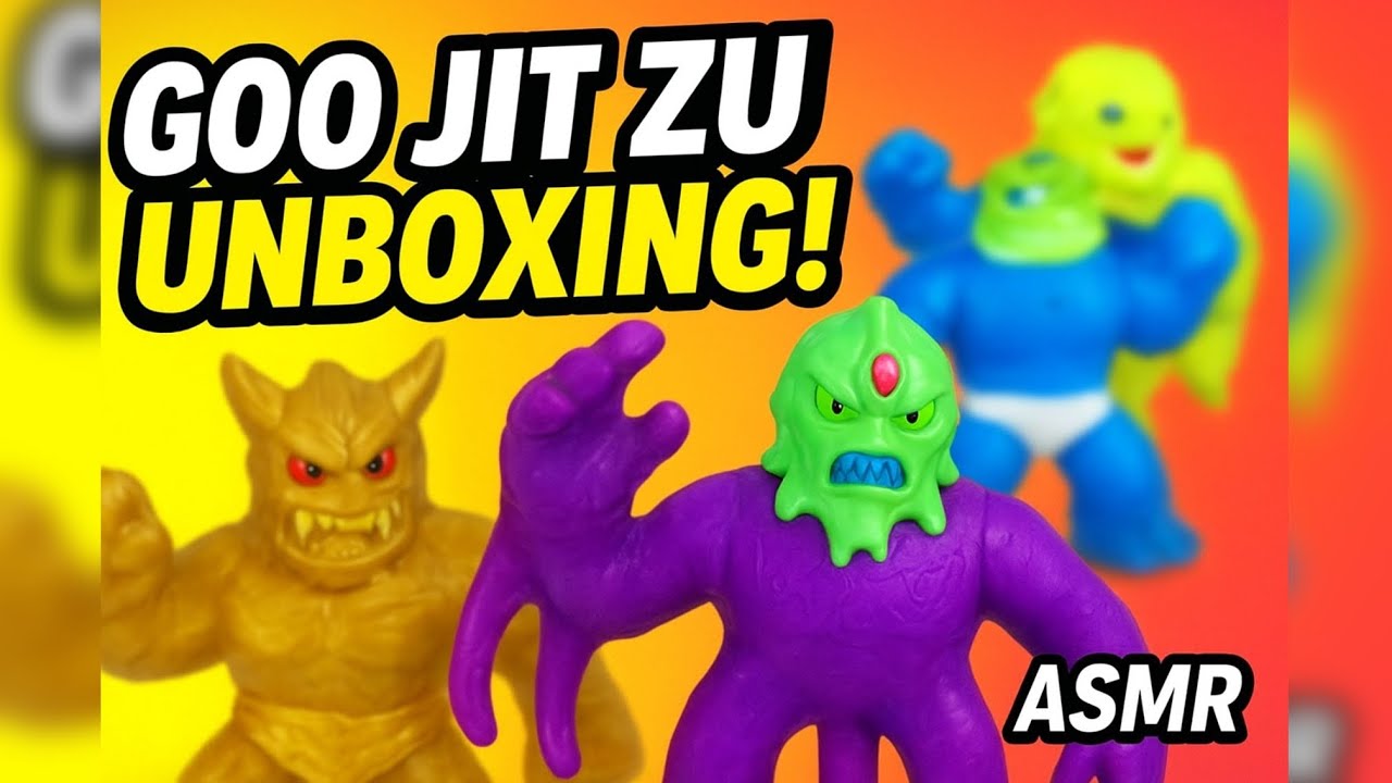 “Stretchy Goo Jit Zu Toy Unboxing & Review | Satisfying ASMR Play ...
