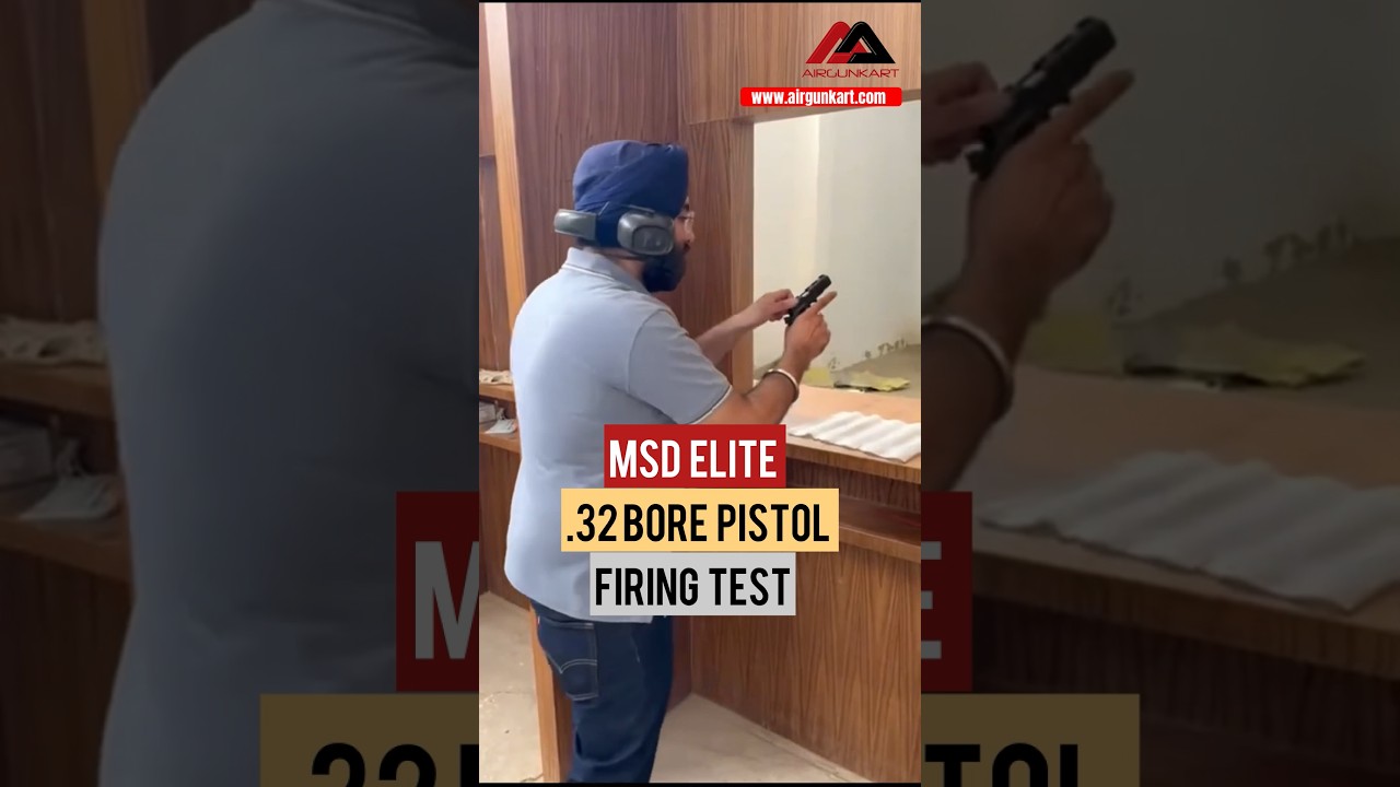 MSD ELITE .32 BORE PISTOL | SHOOTING REVIEW | TEST FIRING #elite # ...
