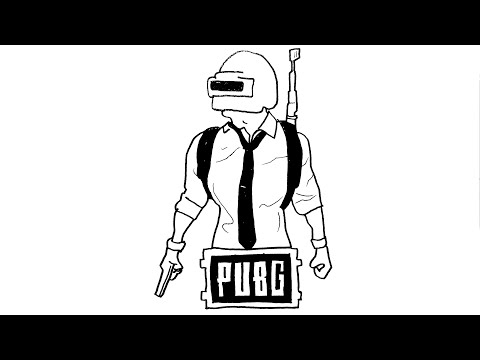 Pubg Drawing Easy - Pubg Mobile Logo Drawing