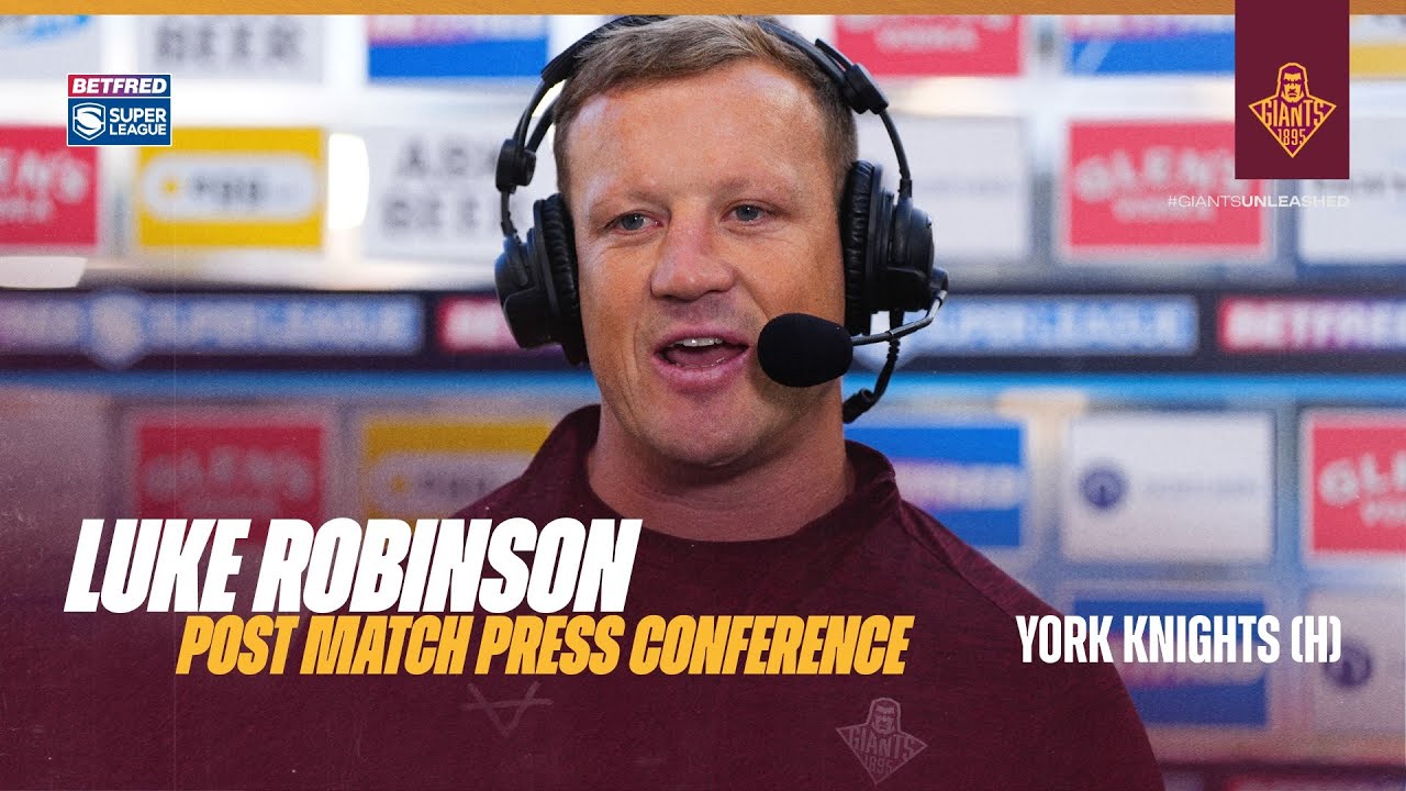 Luke Robinson | Post Match Press Conference | York Knights (H) - YouTube