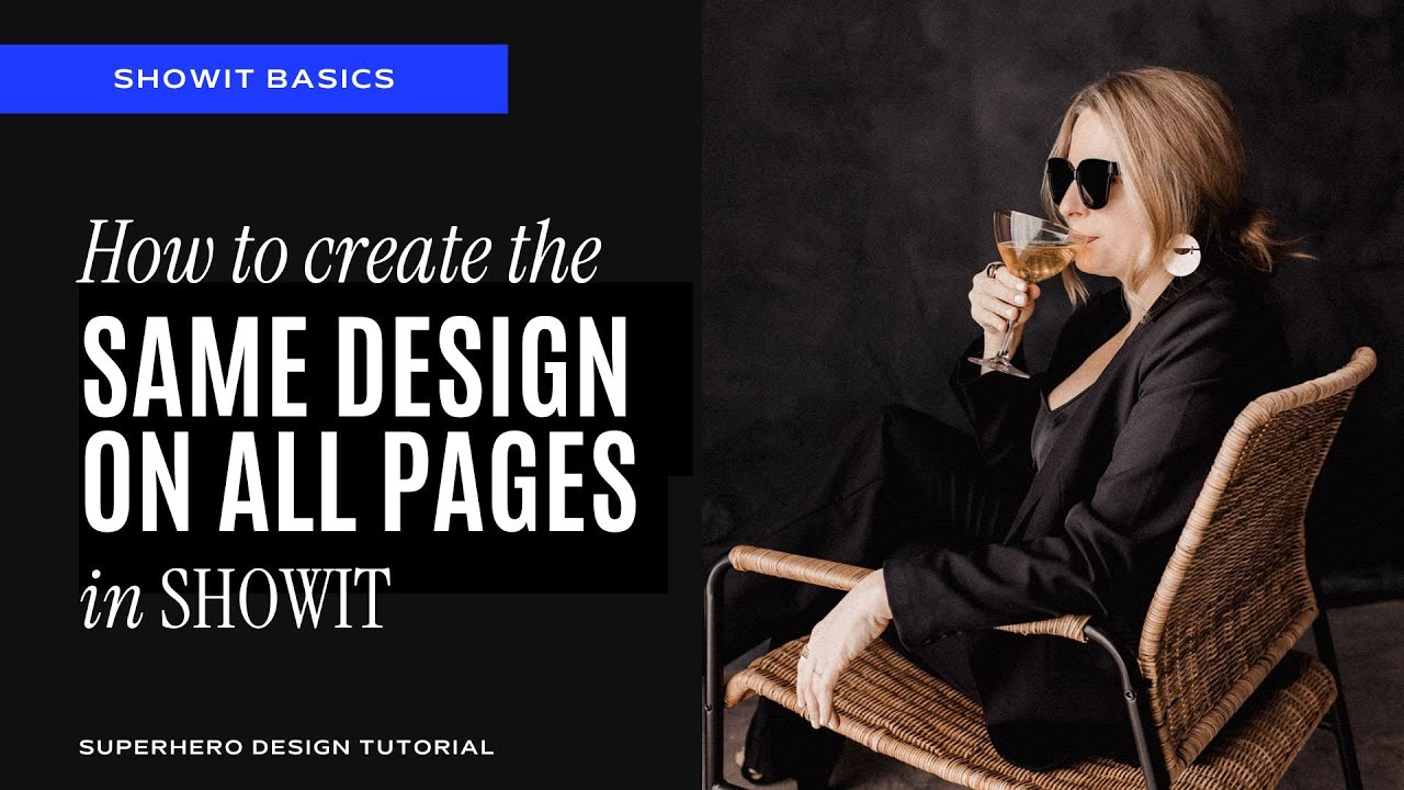 How to add a global or sitewide section in Showit - YouTube