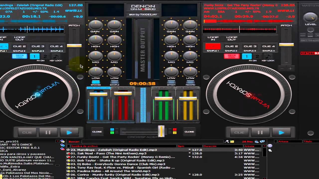 Virtual dj 7 Version beta DENON MC6200 by tikideejay.mp4 - YouTube