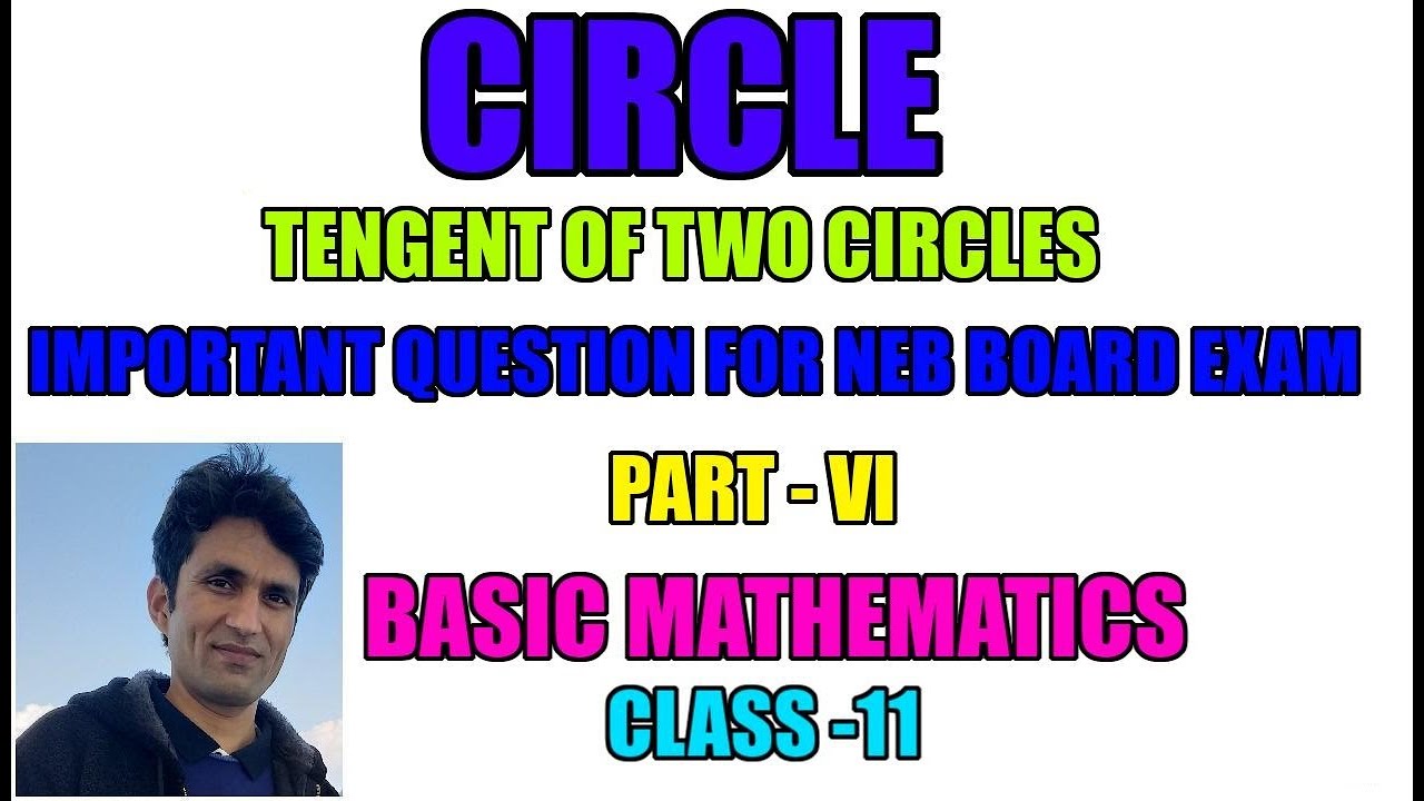 Circle Tangent Of The Two Circle Class 11 Basic Mathematics Part Circle Tangent Of The Two Circle Class 11 Basic Mathematics Part