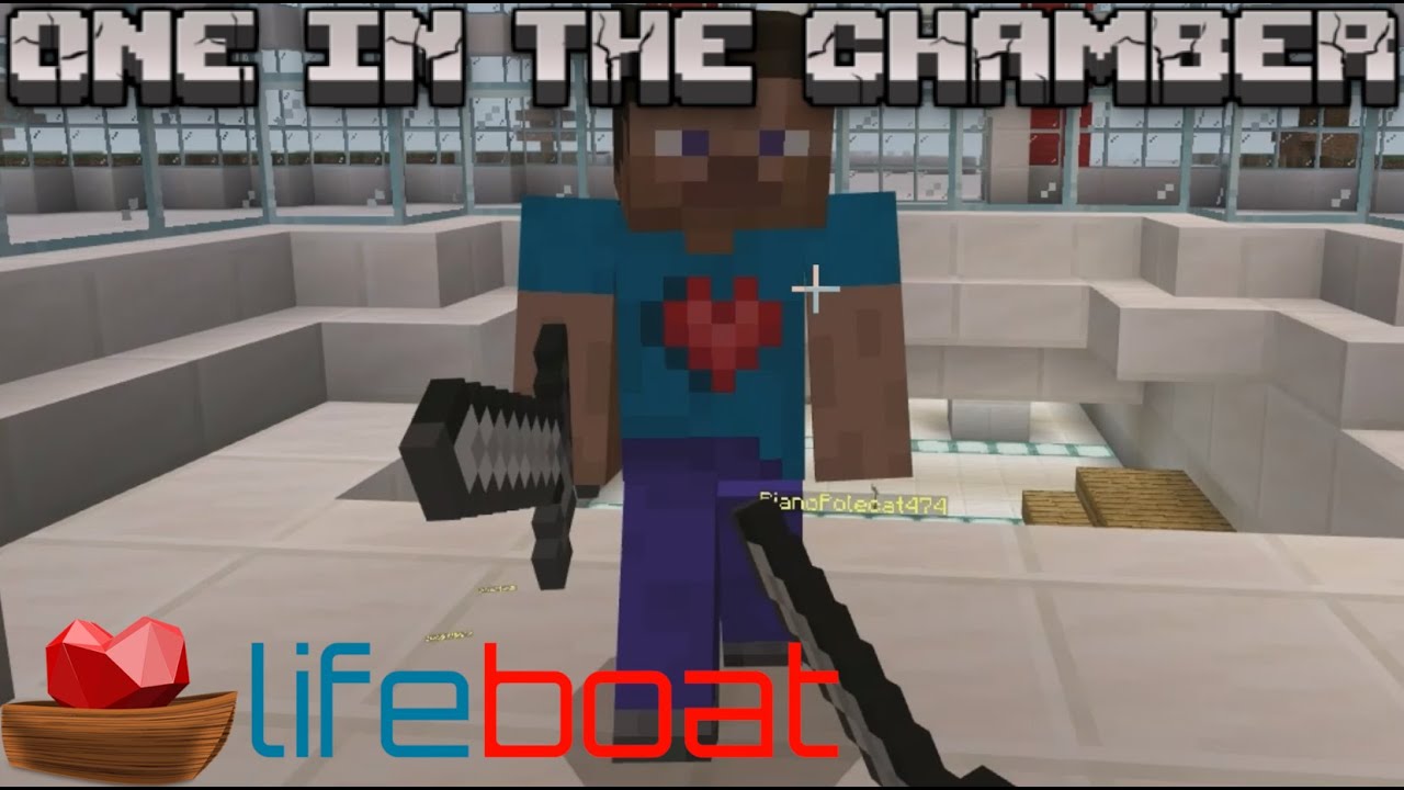 Minecraft Bedrock - Lifeboat: One In The Chamber - YouTube
