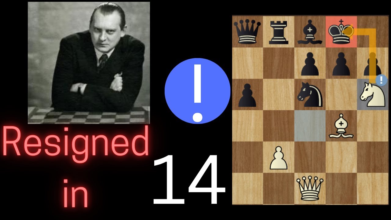 Powerful Sacrifice ! By Alekhine | Alexander Alekhine vs Ricondo Best ...