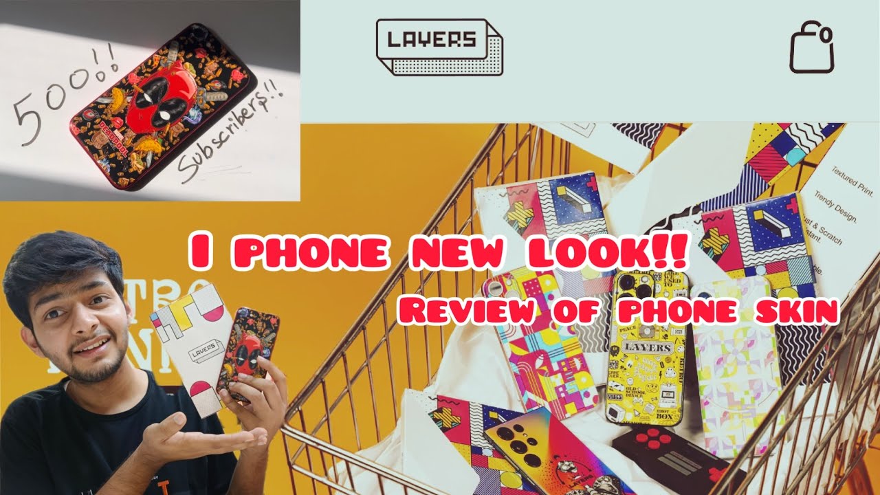 Layers skin review | phone new look | 500 subscribers 🥳🥳 - YouTube