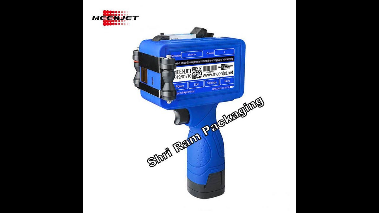 Portable Handheld Inkjet Printer Machine Meenjet M6 - YouTube