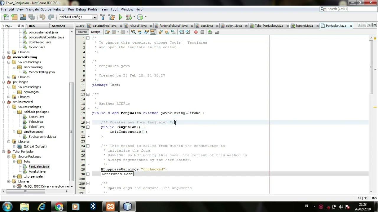 Membuat Aplikasi Penjualan pada Netbeans dengan menggunakan MySQL | -Belajar Coding- - YouTube