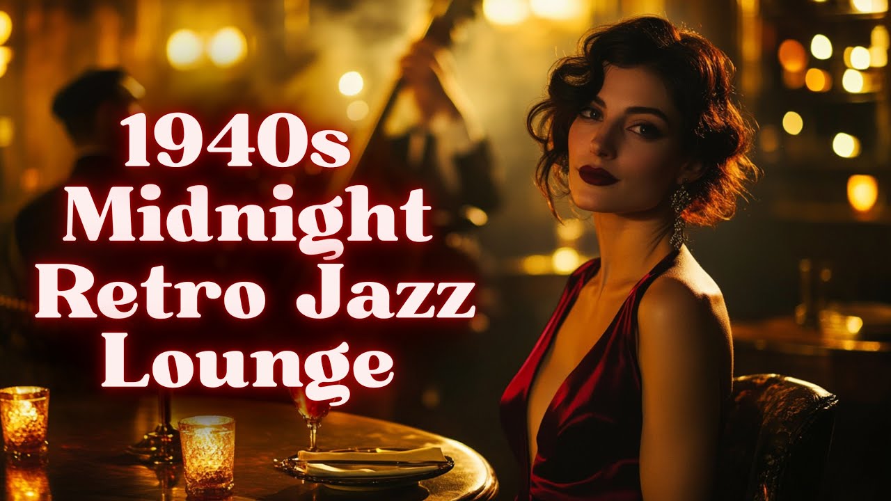 🎷 Midnight Retro Jazz Lounge 🎷 | 1940s Classic Swing & Vintage Jazz ...