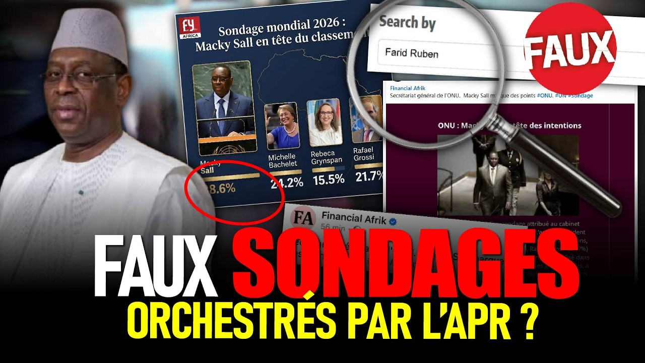 ONU / Macky Sall : Sondages falsifiés au profit de l’APR ? Ce que dit l ...