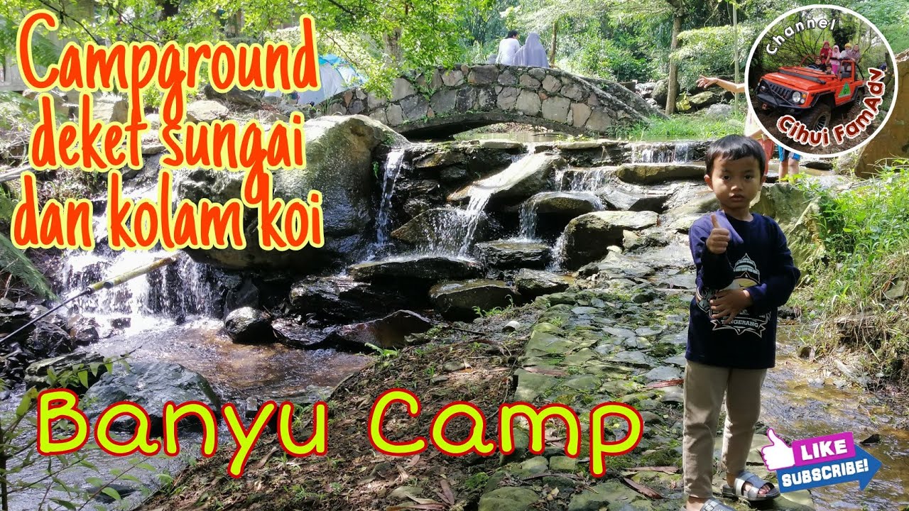 Camping dekat sungai dan kolam koi alami || Banyu Camp - YouTube