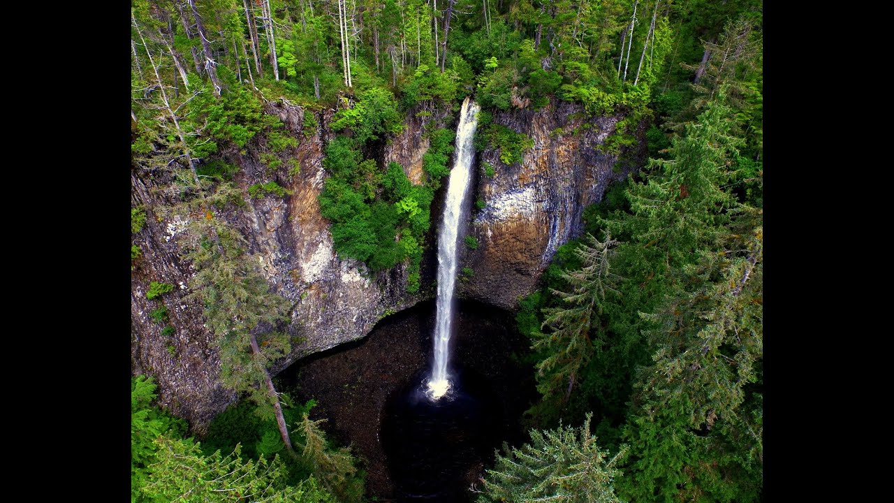 Canoe Point Waterfall - Aerial Video - YouTube