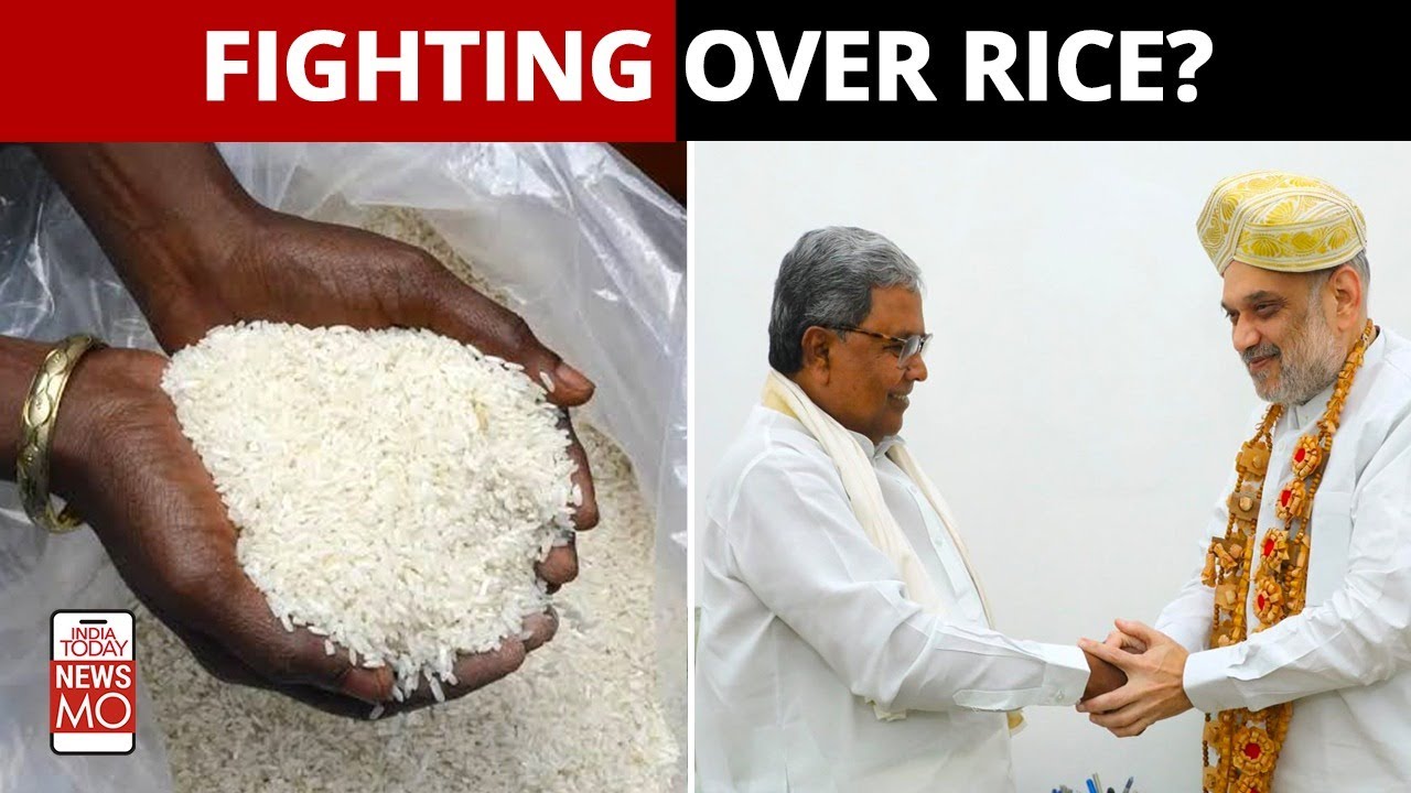Why Karnataka Congress And Centre Are Fighting Over Rice | NewsMo - YouTube
