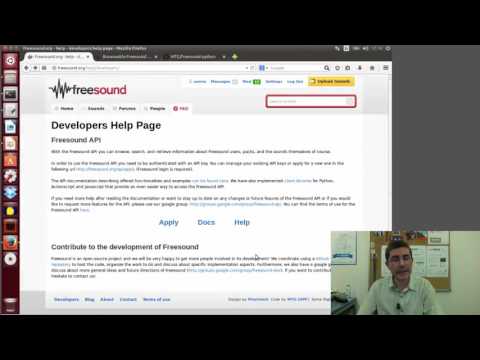 9 6 9P2 Programming lecture 2 Freesound API week 9 - YouTube