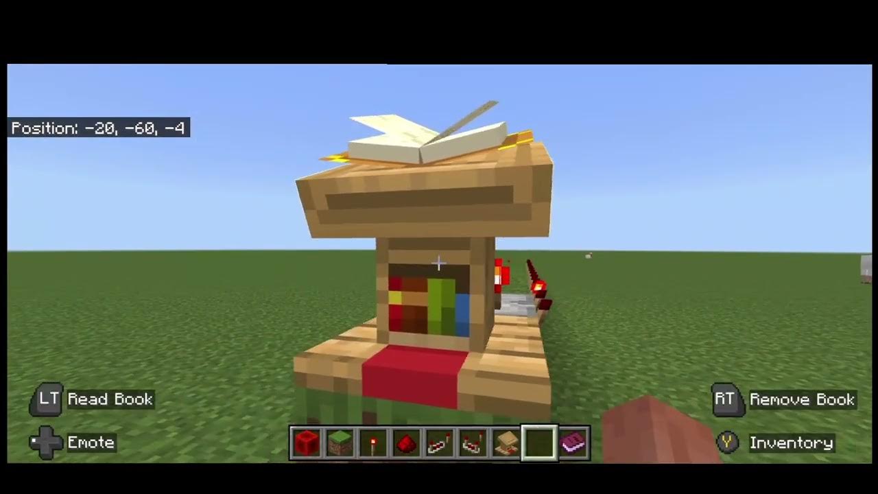Minecraft Bedrock Redstone Selectable Output | Utilizes Lectern for 15 Different Selections ...