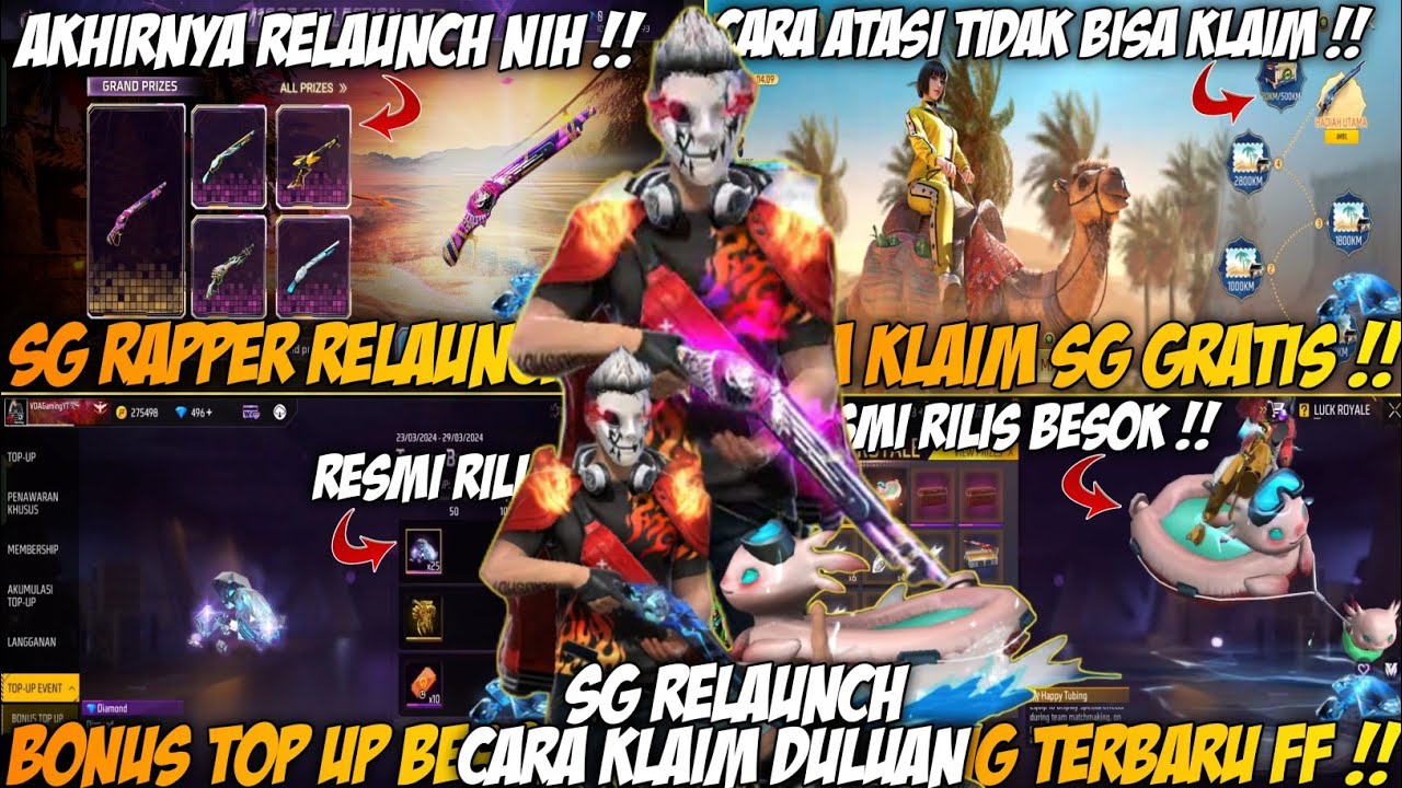 CARA KLAIM SKIN SG GRATIS !! EVENT RAMADHAN, SHOTGUN M1887 RAPPER ...