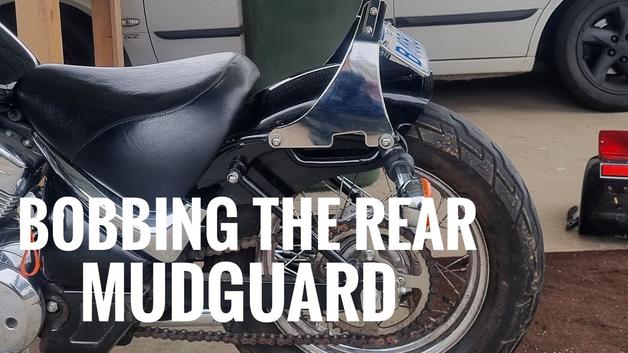 VL250 Bobber #8 | Bobbing or Cutting the Rear Mudguard (or Fender) on a Suzuki Intruder 250 LC ...