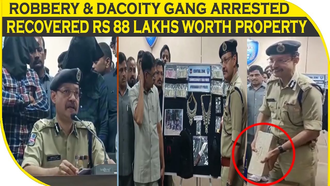 Robbery & Dacoity Gang Arrested, Recovered Rs 88 Lakhs worth Property ...