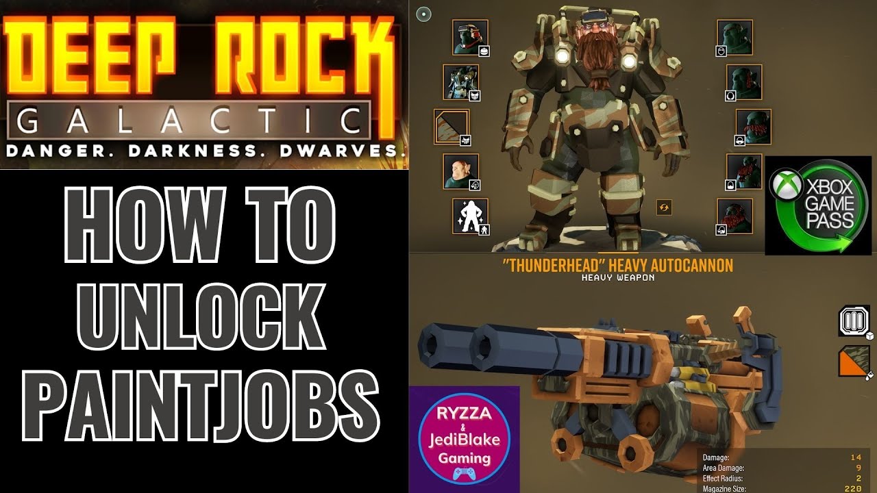 How to Unlock Paintjobs / Skins Deep Rock Galactic - YouTube