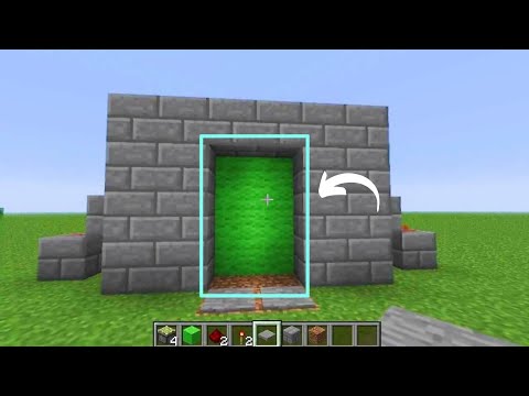 Easy redstone automatic door in #minecraft - YouTube
