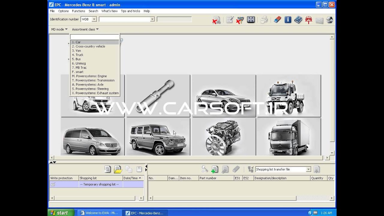 Mercedes Benz EPC By Carwes.com - YouTube