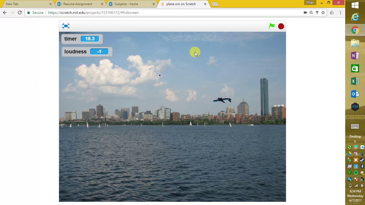 Tutorial for plane sim on Scratch - YouTube
