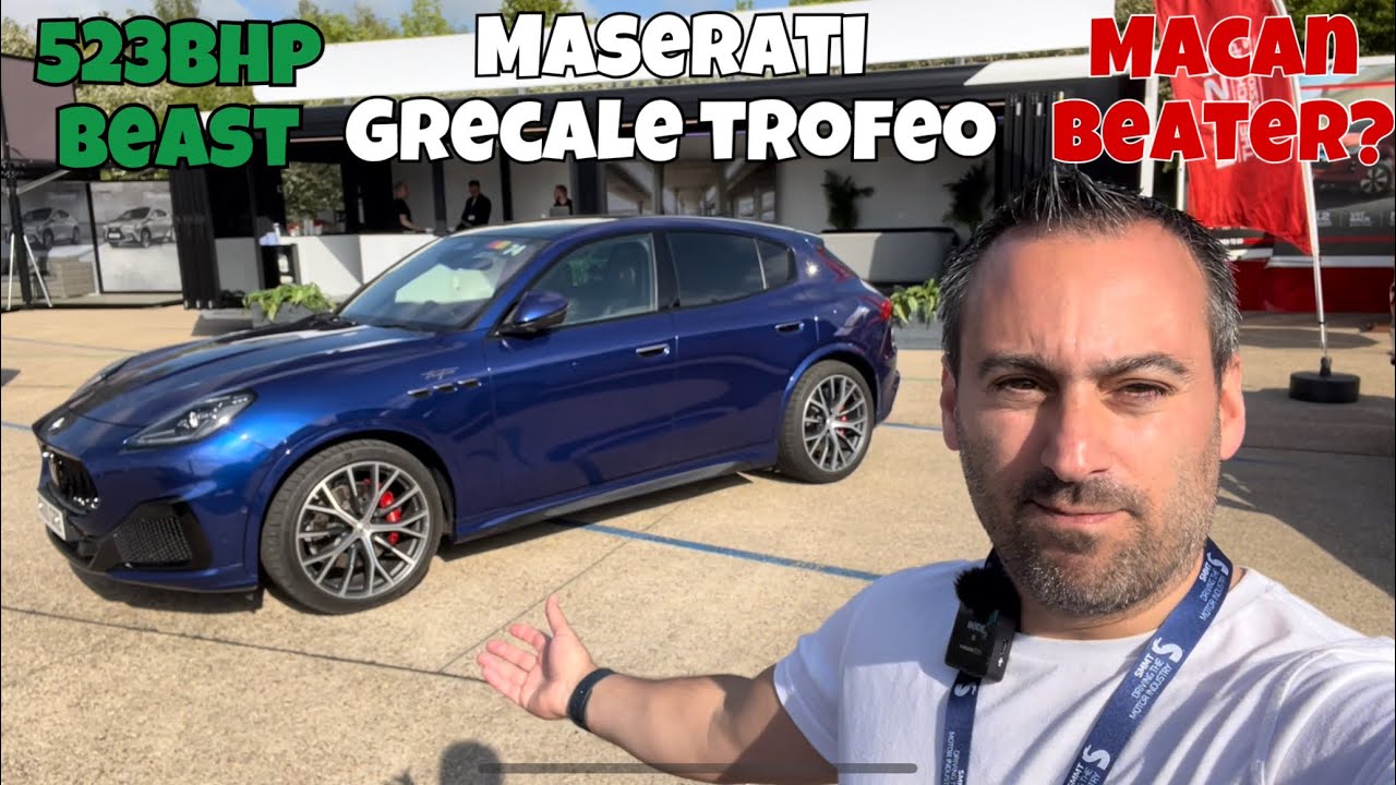 Maserati Grecale Trofeo Supercar engine with class handling - YouTube
