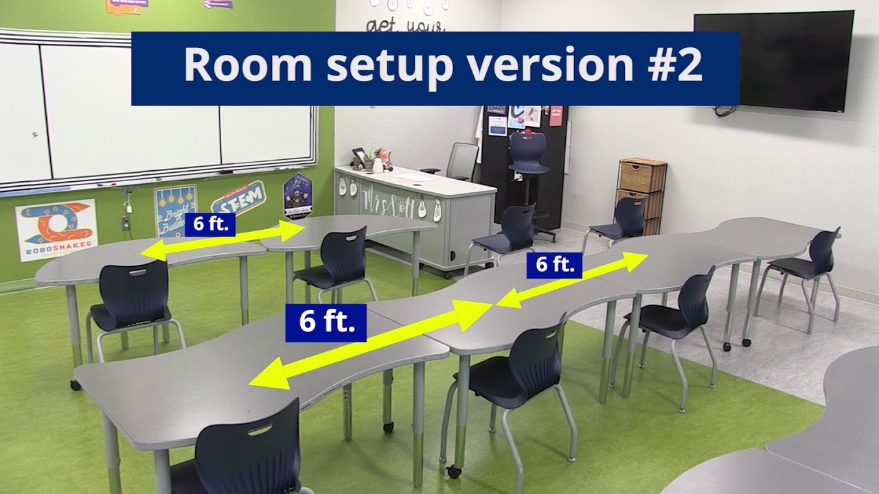 School Reopening Examples: Classroom Set Up 2 - YouTube