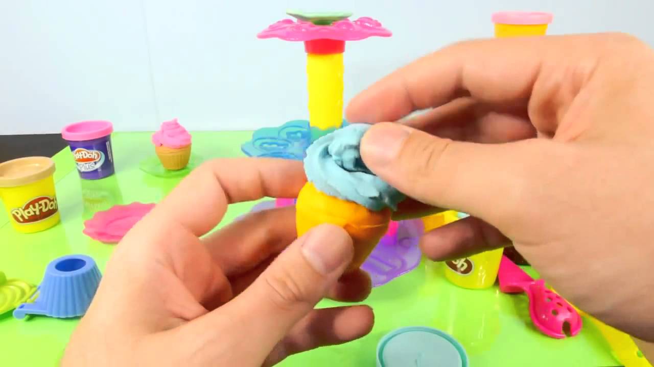 Play Doh Cupcake Tower Set w/ Poo Dough How To Make Poop Cupcakes Prank ...
