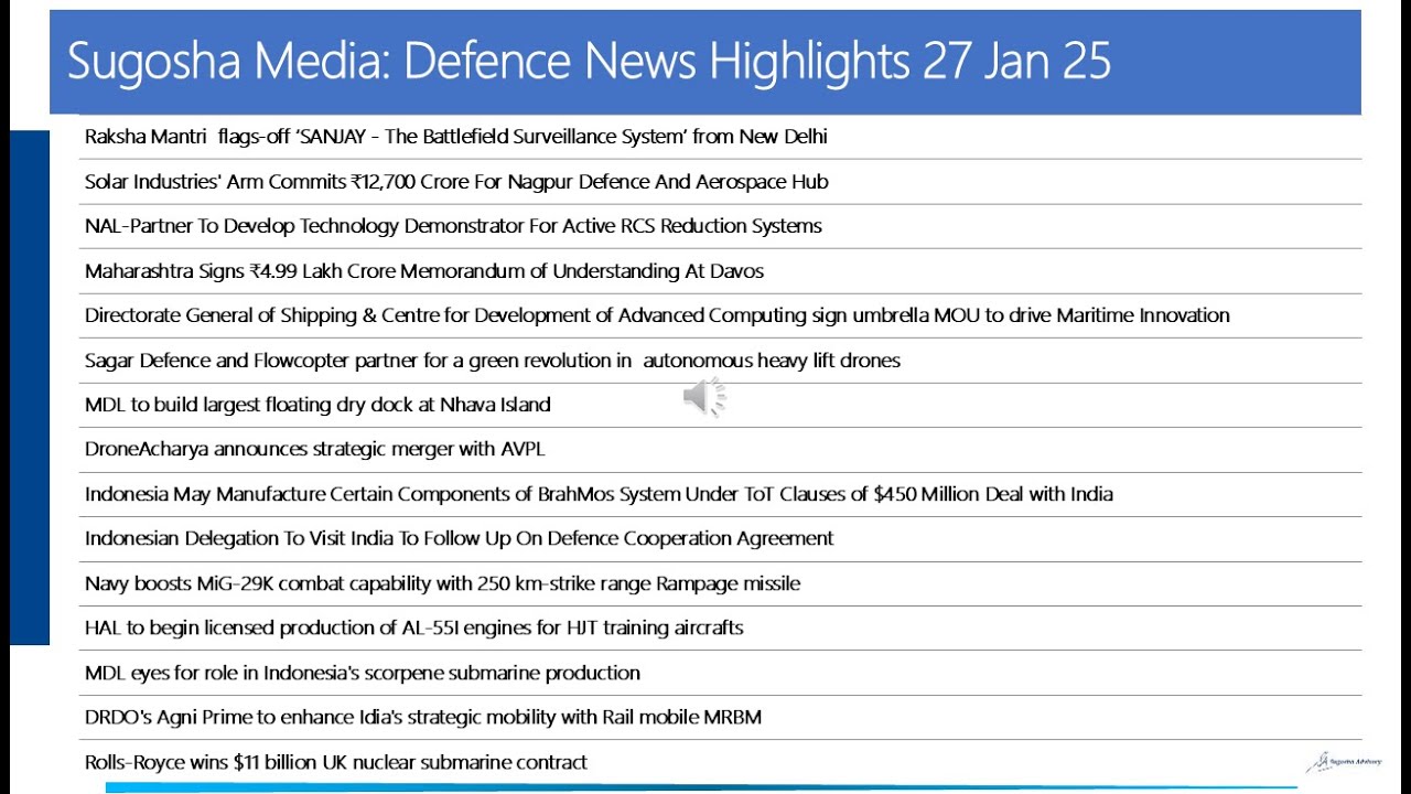 Sugosha Defence News: Solar Industries' Arm Commits ₹12,700 Crore For ...