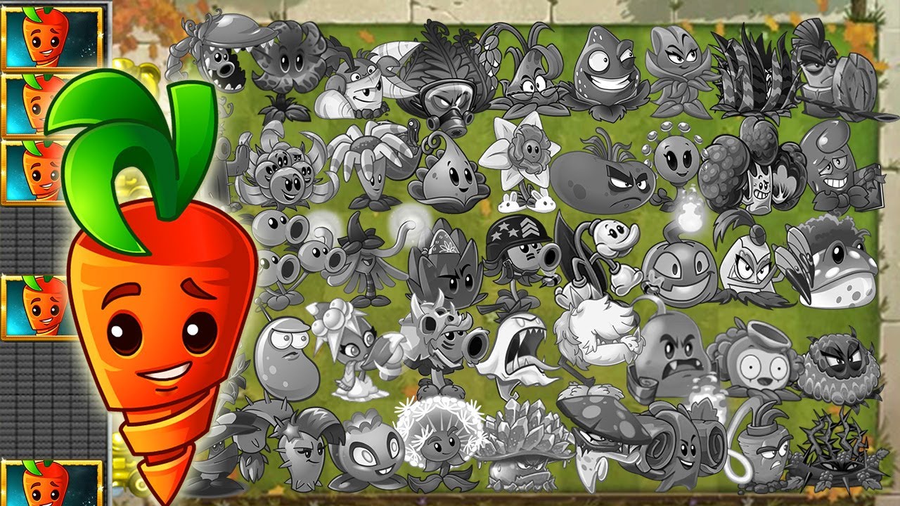 PvZ2 Survival - Intensive Carrot & All Plants Die Vs All Zombies - Game ...
